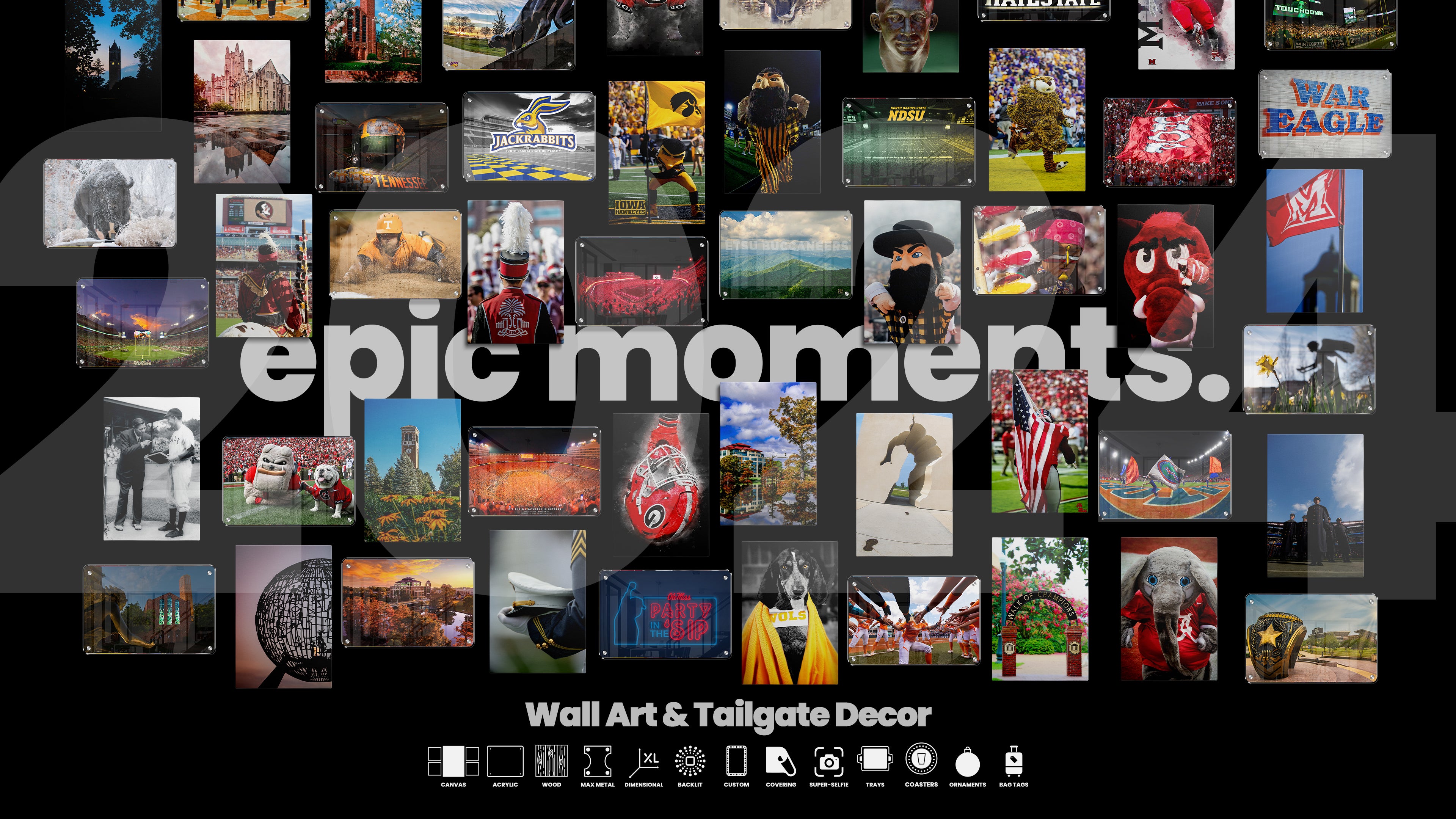 College Wall Art officially licensed wall art and tailgate decor.