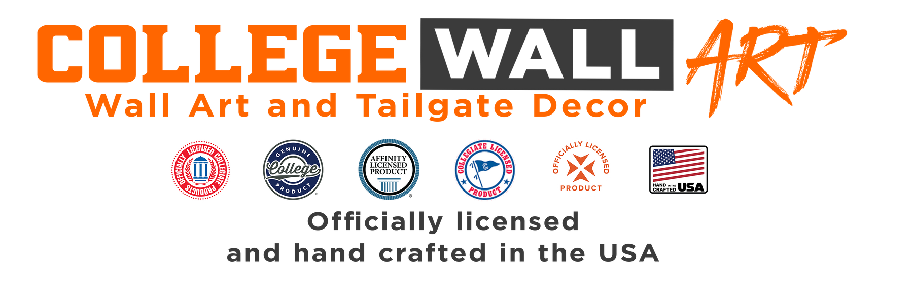 College Wall Art officially licensed wall art and tailgate decor.