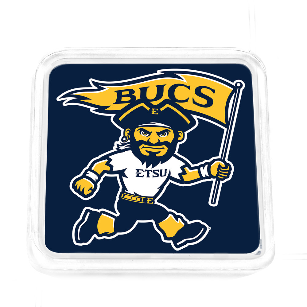 ETSU Bucs - Bucky Spirit - ETSU Mascot - Drink Coaster - College Wall Art
