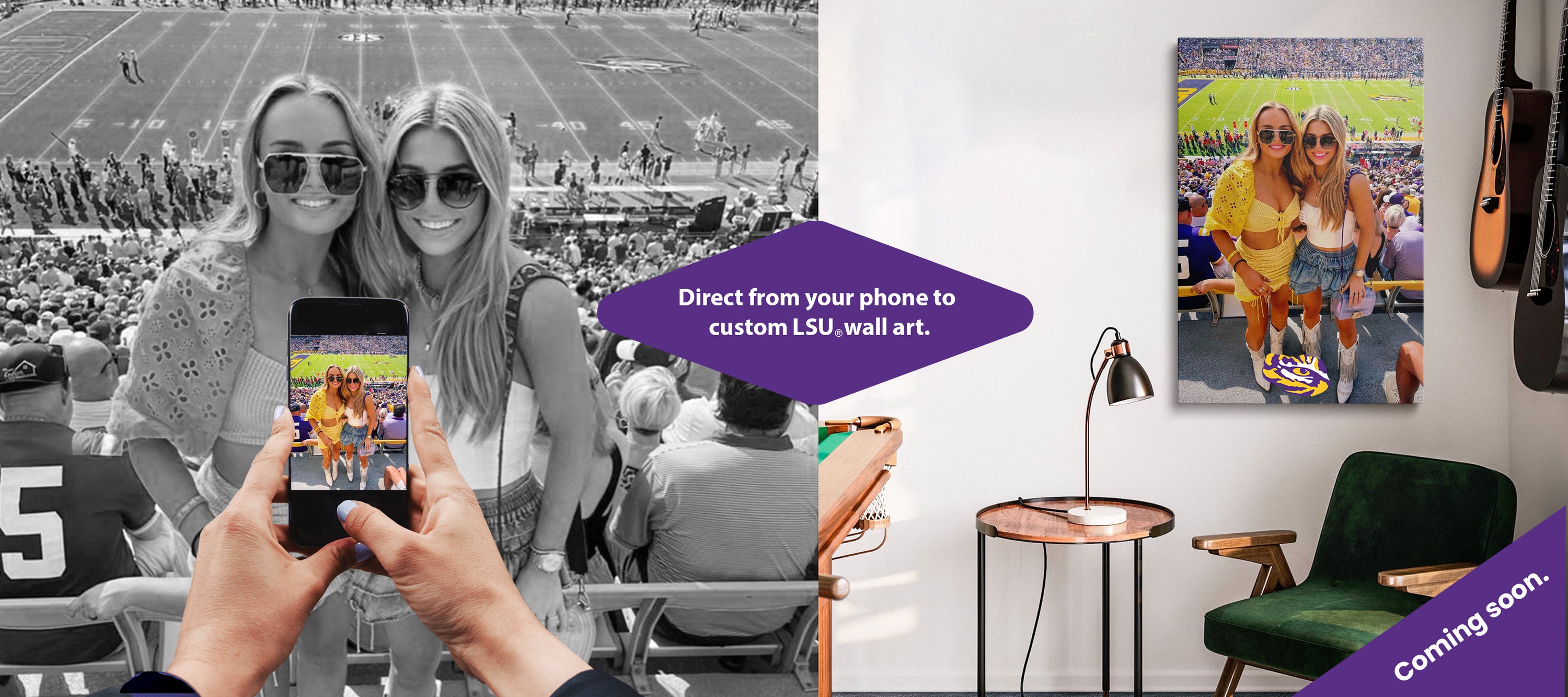 College Wall Art - Show Your Love For The LSU Tigers