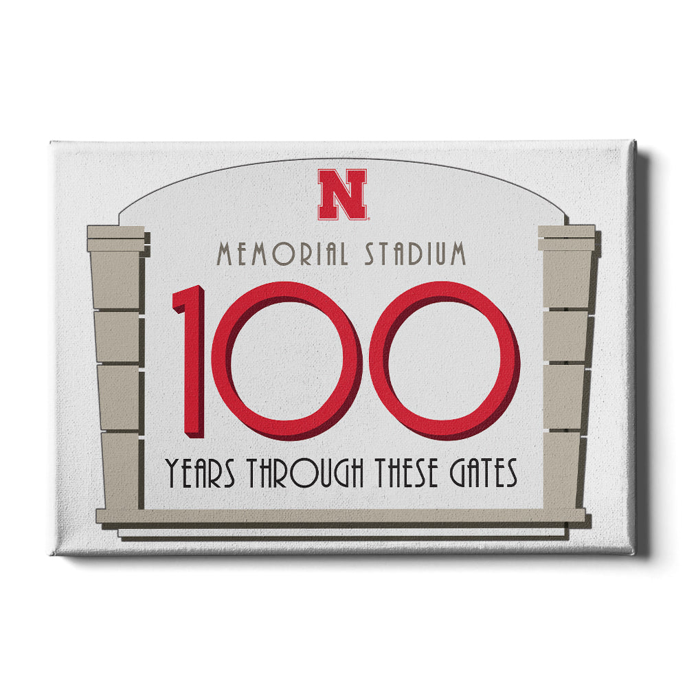 Nebraska Cornhuskers - Memorial Stadium 100 Years Through These Gates ...