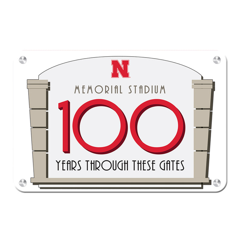 Nebraska Cornhuskers - Memorial Stadium 100 Years Through These Gates ...