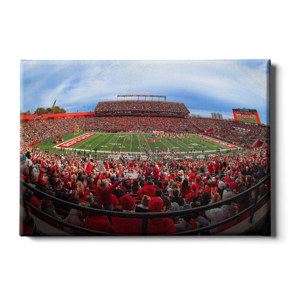 Rutgers Scarlet Knights - SHI Stadium - Fisheye View - College Wall Art