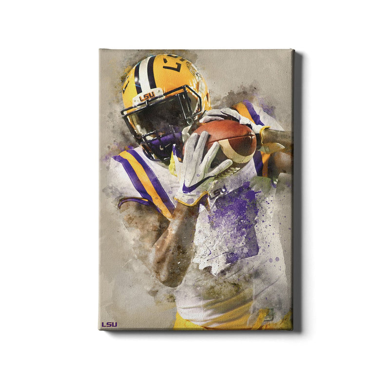 LSU Tigers - LSU Tigers Football - Watercolor - College Wall Art