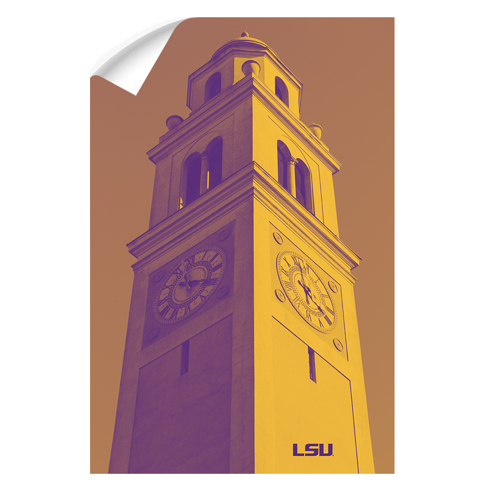 LSU Tigers - Memorial Tower - LSU Memorial Tower - College Wall Art