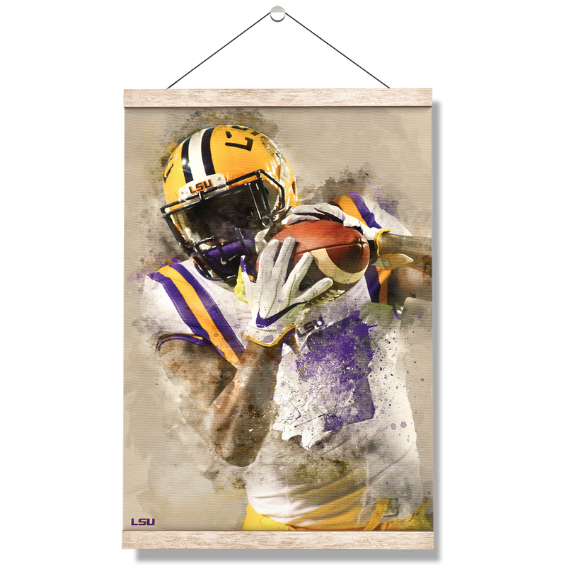 LSU Tigers - LSU Tigers Football - Watercolor - College Wall Art