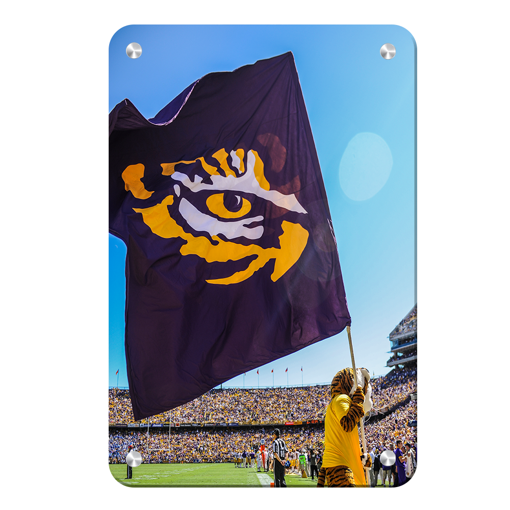 LSU Tigers - LSU Flag - LSU Tiger Stadium - LSU Logo - College Wall Art