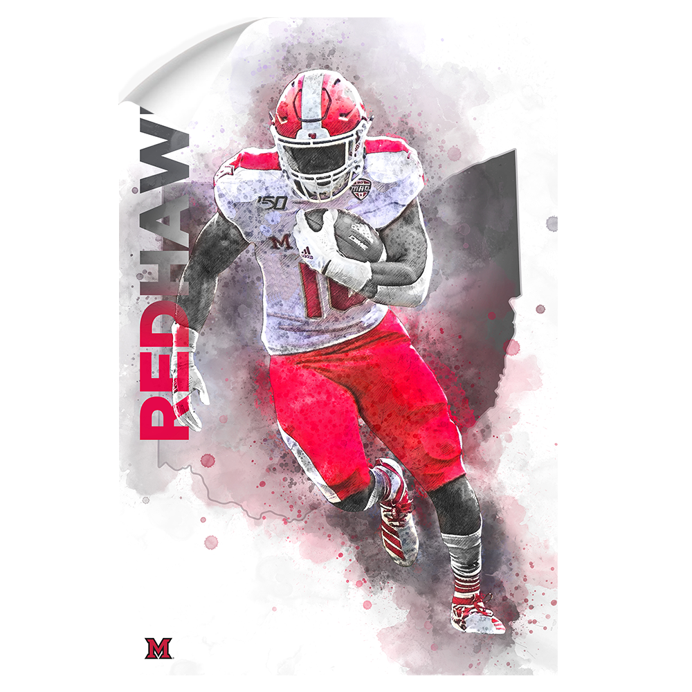 Miami RedHawks - Miami RedHawks Football Officially Licensed Wall Art ...