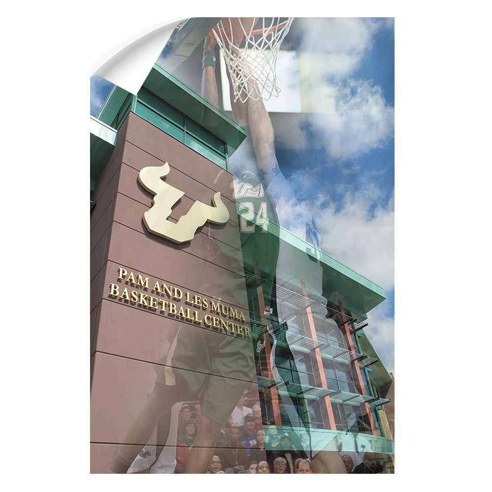 USF Bulldogs - USF Basketball Licensed Wall Art - College Wall Art
