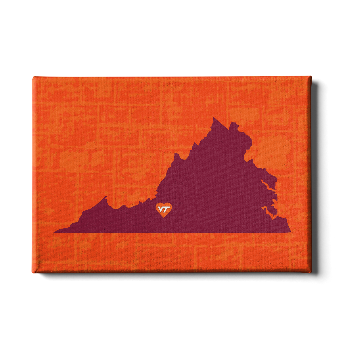 Virginia Tech Hokies - VT - Love - State of Virginia - College Wall Art