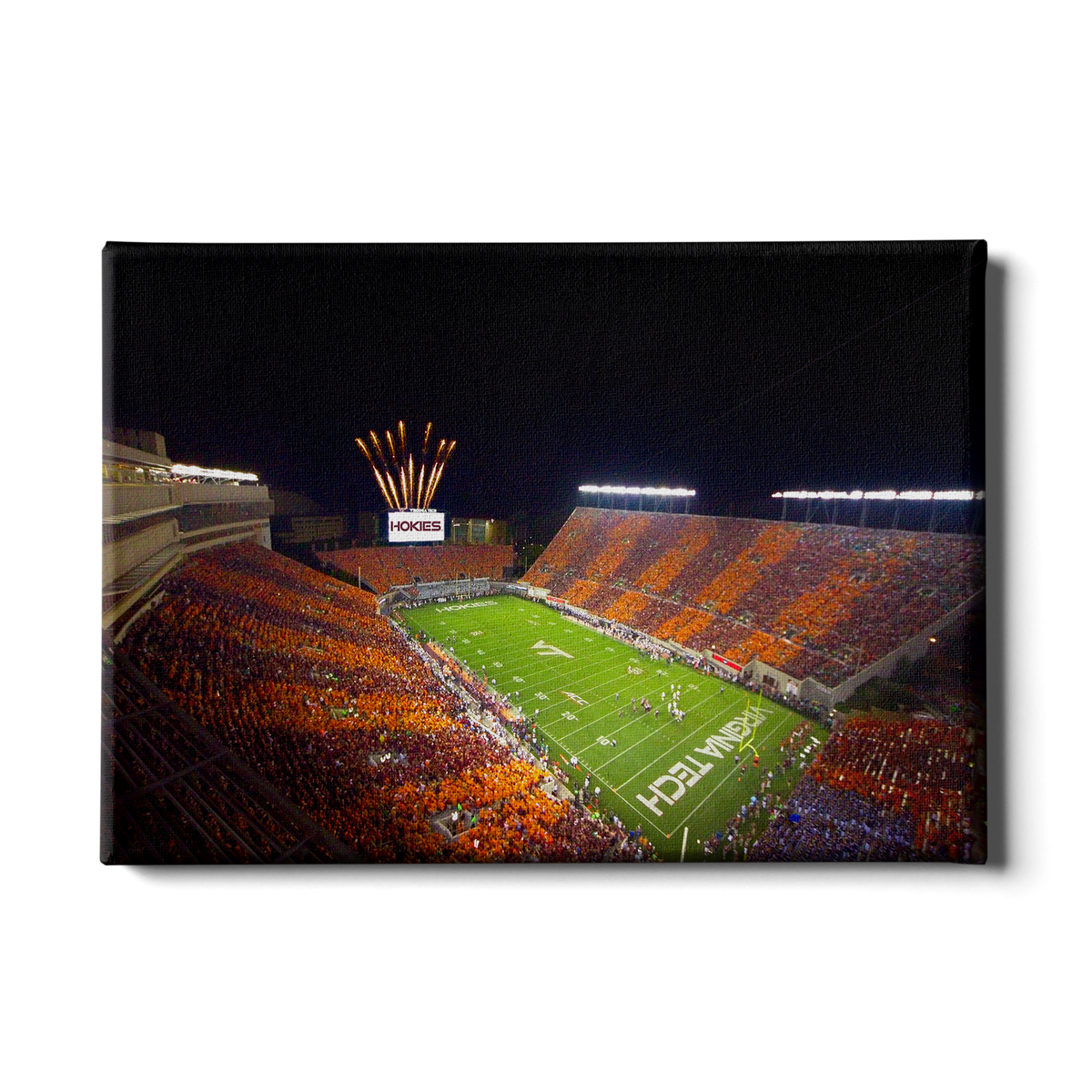 Virginia Tech Hokies - Aerial Striped Lane Stadium - Virginia Tech ...