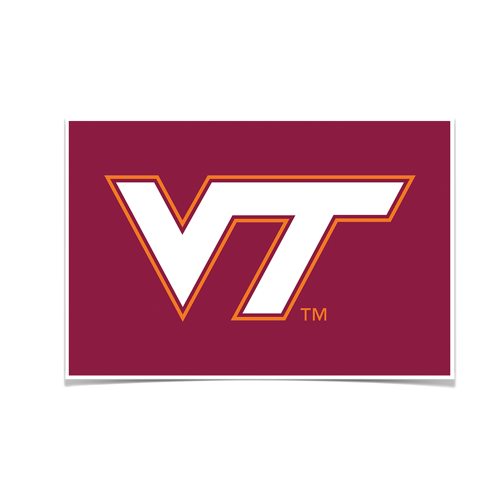 Virginia Tech Hokies - VT Logo - Virginia Tech Logo - College Wall Art