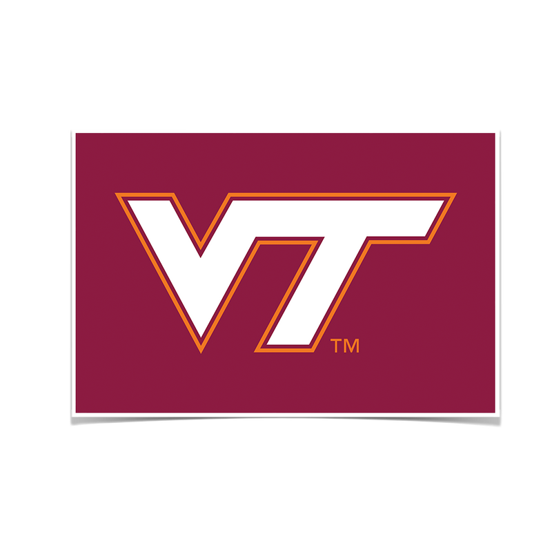 Virginia Tech Hokies - VT Logo - Virginia Tech Logo - College Wall Art