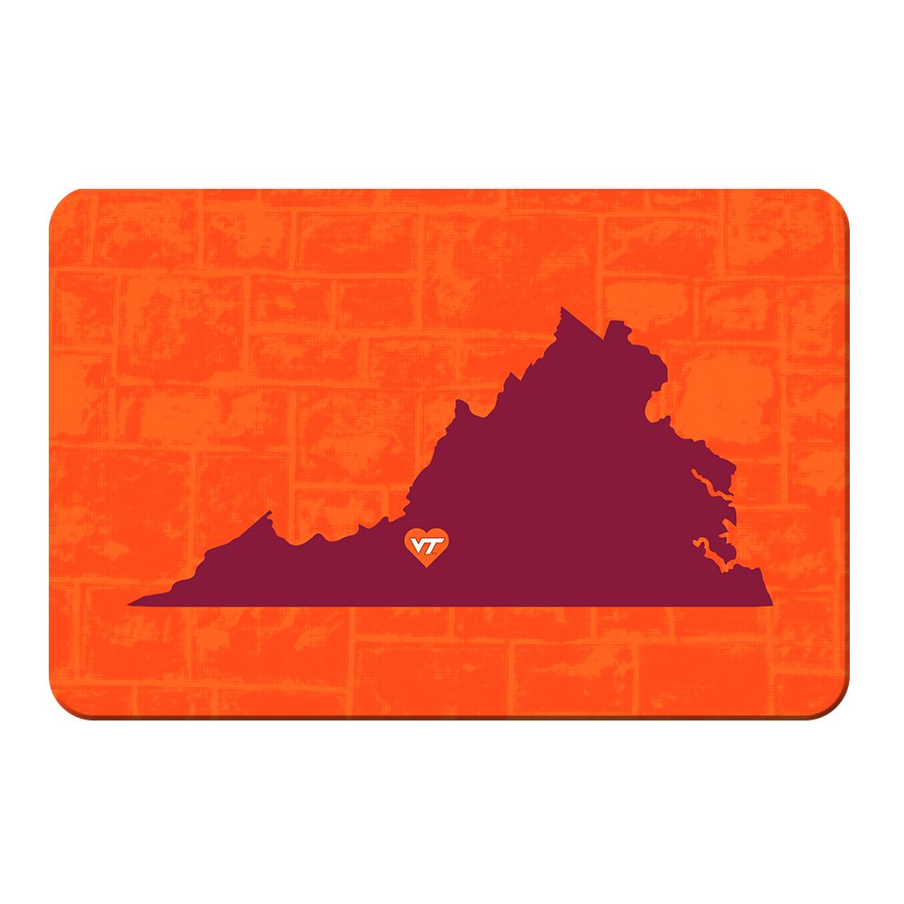 Virginia Tech Hokies - VT - Love - State of Virginia - College Wall Art