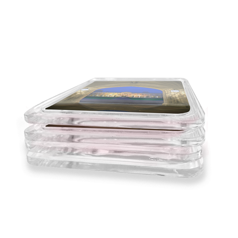 WashU-Campus Night Acrylic Coaster-College Wall Art